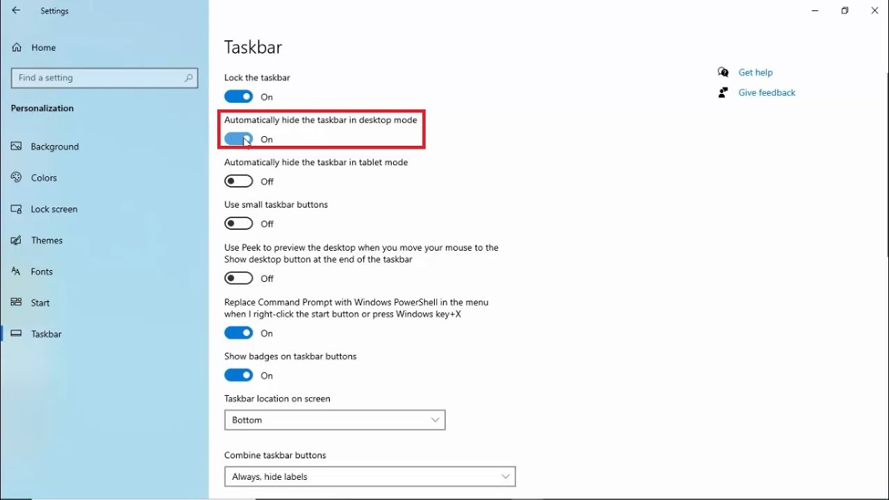 How To Hide Task Bar in Windows 11 OR 10 - YouTube