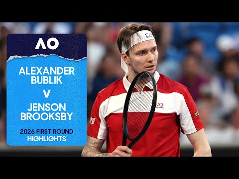 Alexander Bublik v Jenson Brooksby Highlights | Australian Open 2026 First Round
