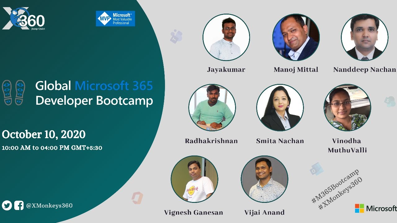 Global Microsoft 365 Developer Bootcamp 2020 | XMonkeys360 - YouTube