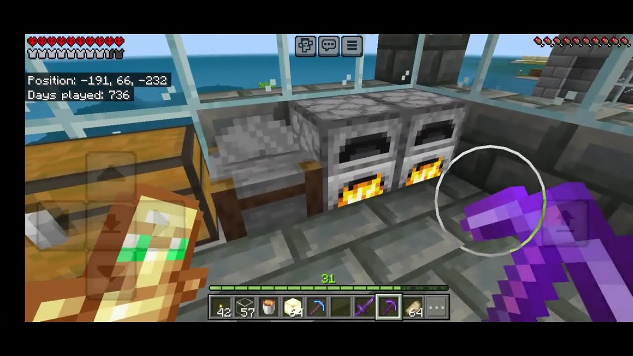 Minecraft - Hardcore Bedrock Spawn Point Build Continues. - YouTube