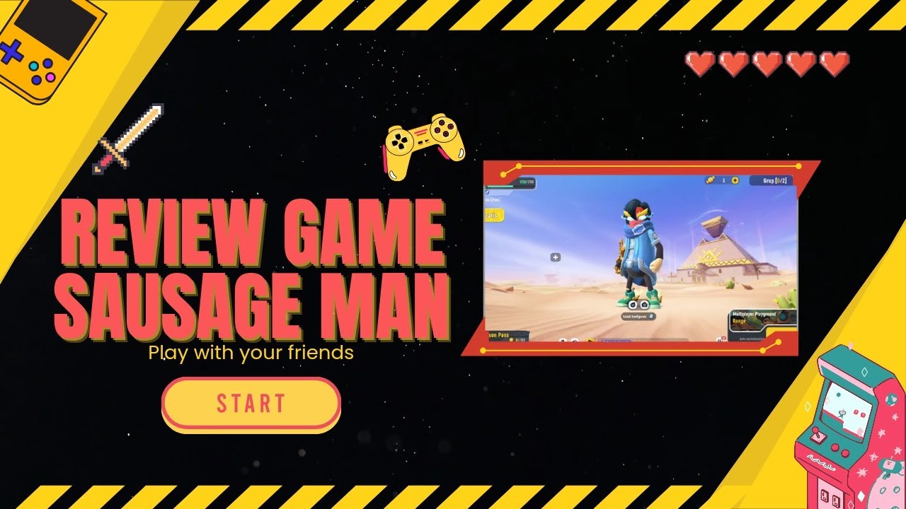 REVIEW GAME UNTUK PEMULA DI GAME SAUSAGE MAN - YouTube