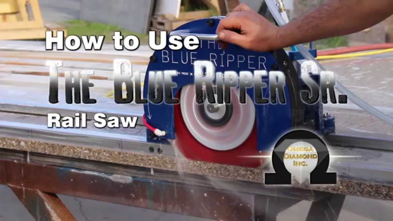 How to Use the Blue Ripper Sr. 5hp Rail Saw - YouTube
