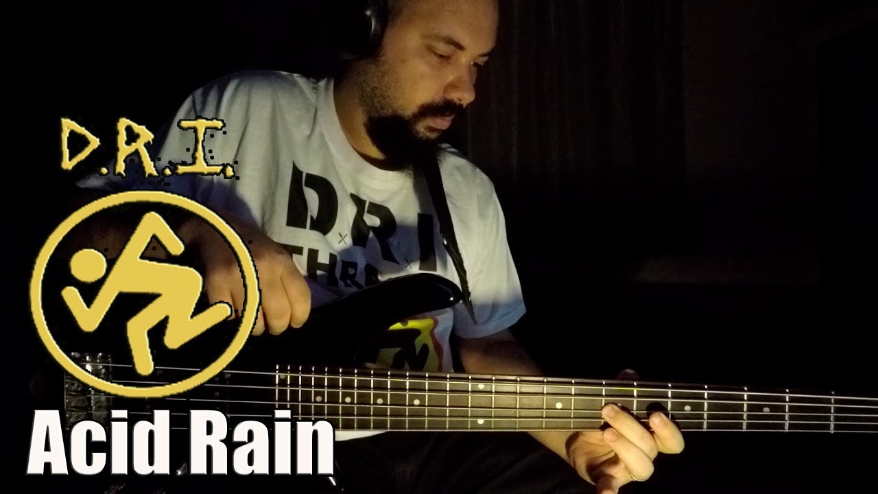 DIRTY ROTTEN IMBECILES - ACID RAIN (BASS Cover + Subtitled LYRICS ...