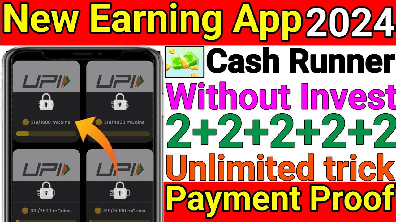 Cash Runner app se paise kaise kamaye | Cash Runner app payment proof ...
