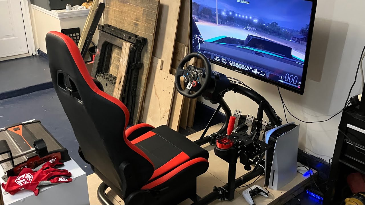 Building a real racing simulator PART 1. sim racing garage build ps5 ...
