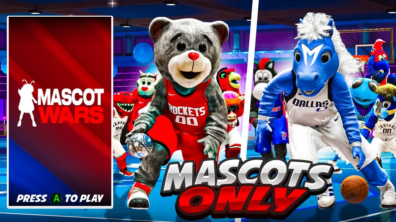 *NEW* MASCOT WARS GAME-MODE in NBA2K (10 mascots on 1 court) - YouTube
