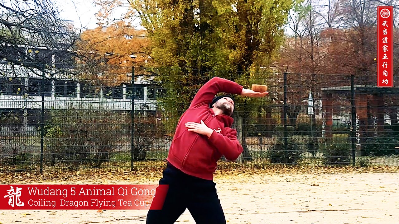 Fyling Tea Cup Exercise - Coiling Dragon - Wudang Five Animal Qigong ...
