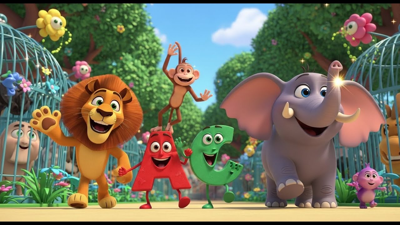 Aventura ABC en el Zoológico 🦁🐵 | Canción del Abecedario para Niños ...