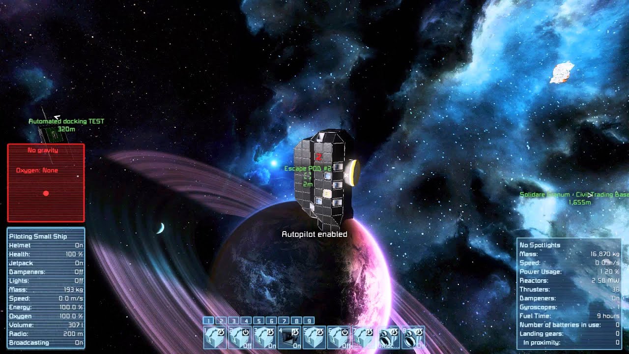 Space Engineers - Automated Escape POD V7 - YouTube