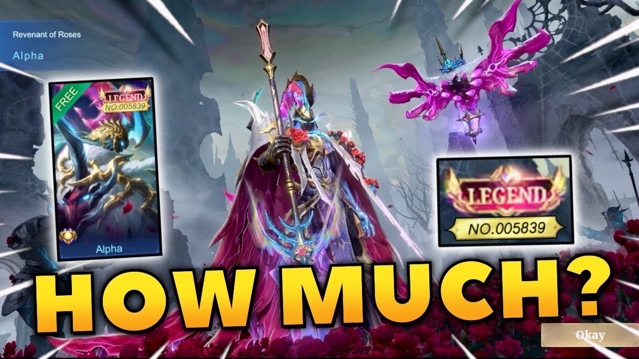 ALPHA LEGEND SKIN IS SO EXPENSIVE 😭 HOW MUCH IS ALPHA REVENANT OF ROSES ...