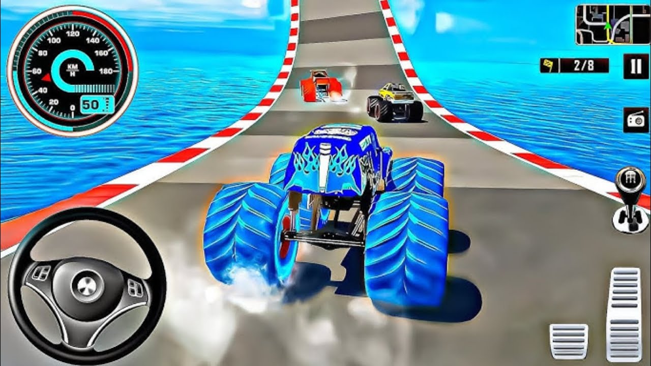 Monster Truck Mega Ramp 3D - Ultimate GT Monster Ramp Racing - Gameplay ...
