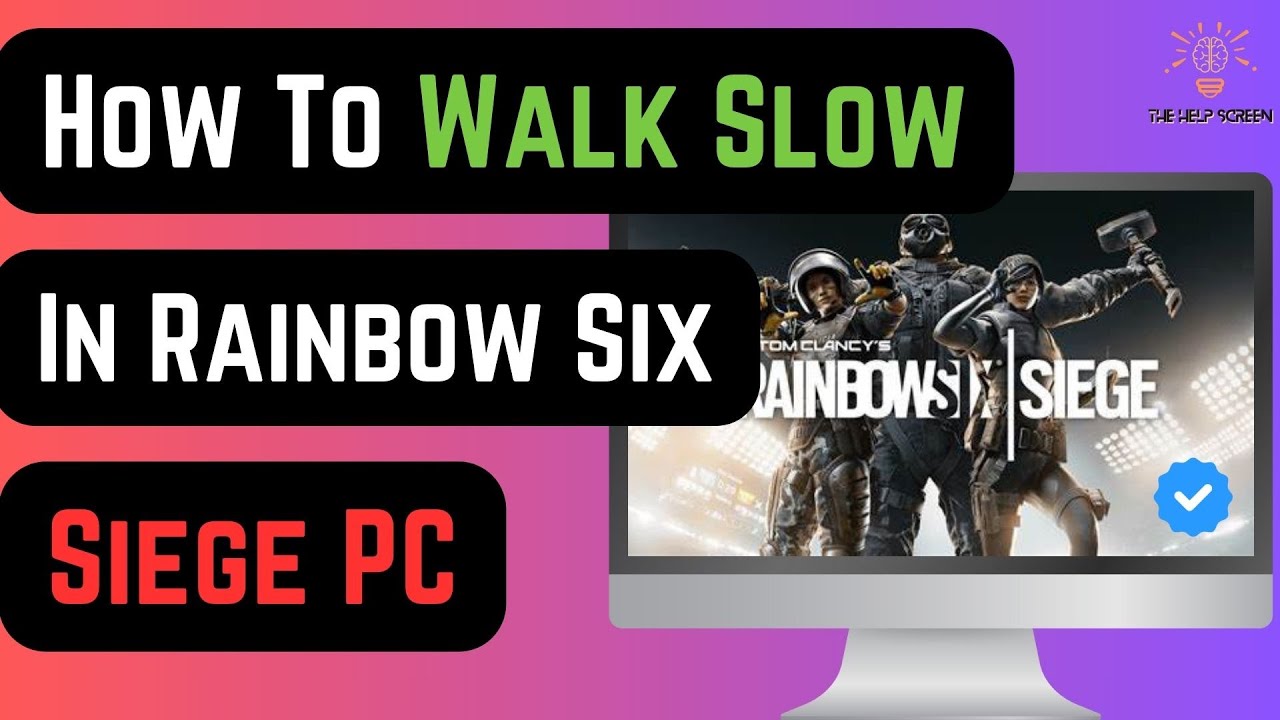 How To Walk Slow in Rainbow Six Siege PC (GUIDE!) - YouTube