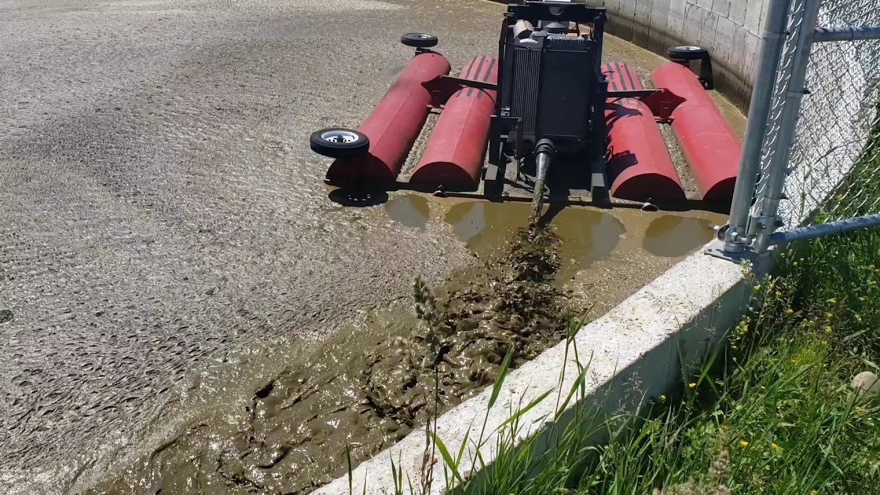 Tenhove Manure Agitation Boat www.wheelhouseag.com - YouTube