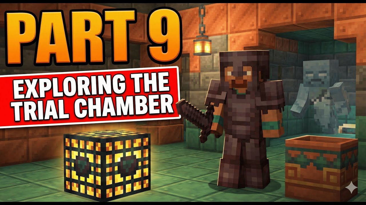 EXPLORING THE TRIAL CHAMBER IN MINECRAFT|PART 9 - YouTube