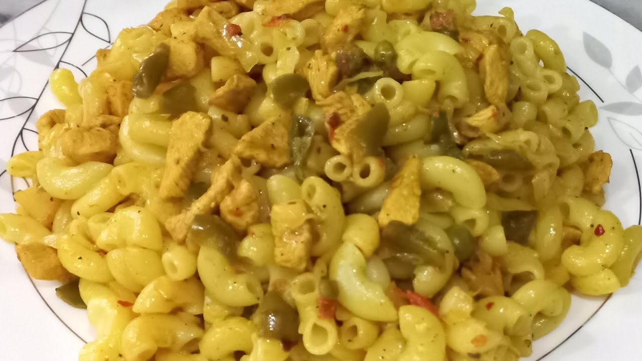 Chilli Chicken Macroni recipe || Simple recipe || less ingredients ...