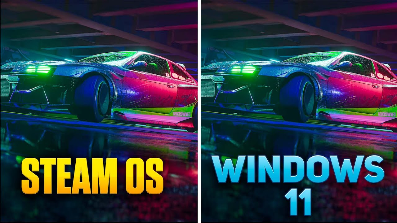 SteamOS vs Windows 11 - Need for Speed Unbound - Steam Deck - YouTube