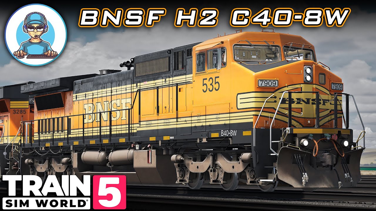 GE Dash 8-40cw BNSF H2 (Custom Livery) @TrainSimWorld - YouTube