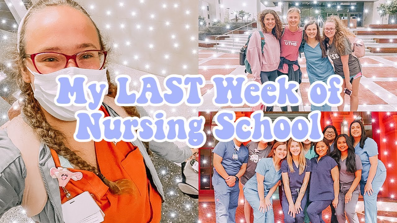 my LAST WEEK of NURSING SCHOOL | finals, capstone, group projects ...