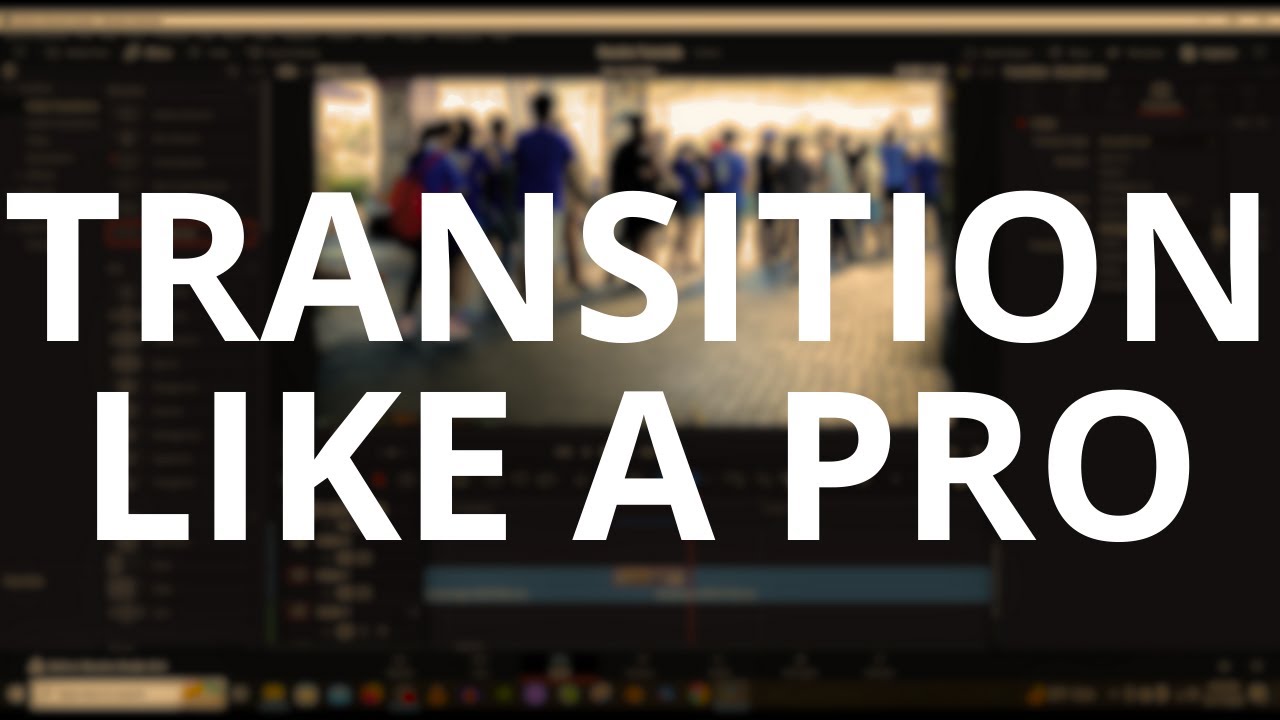 How To Use Transitions: DaVinci Resolve for NOOBS - YouTube