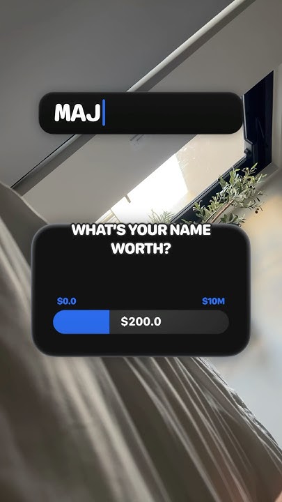 How much is your name worth? #shortsviral - YouTube