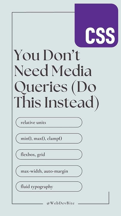 💫Forget Media Queries – Do This Instead (5 CSS Tricks)💫 #coding #programming #correctcoding # ...
