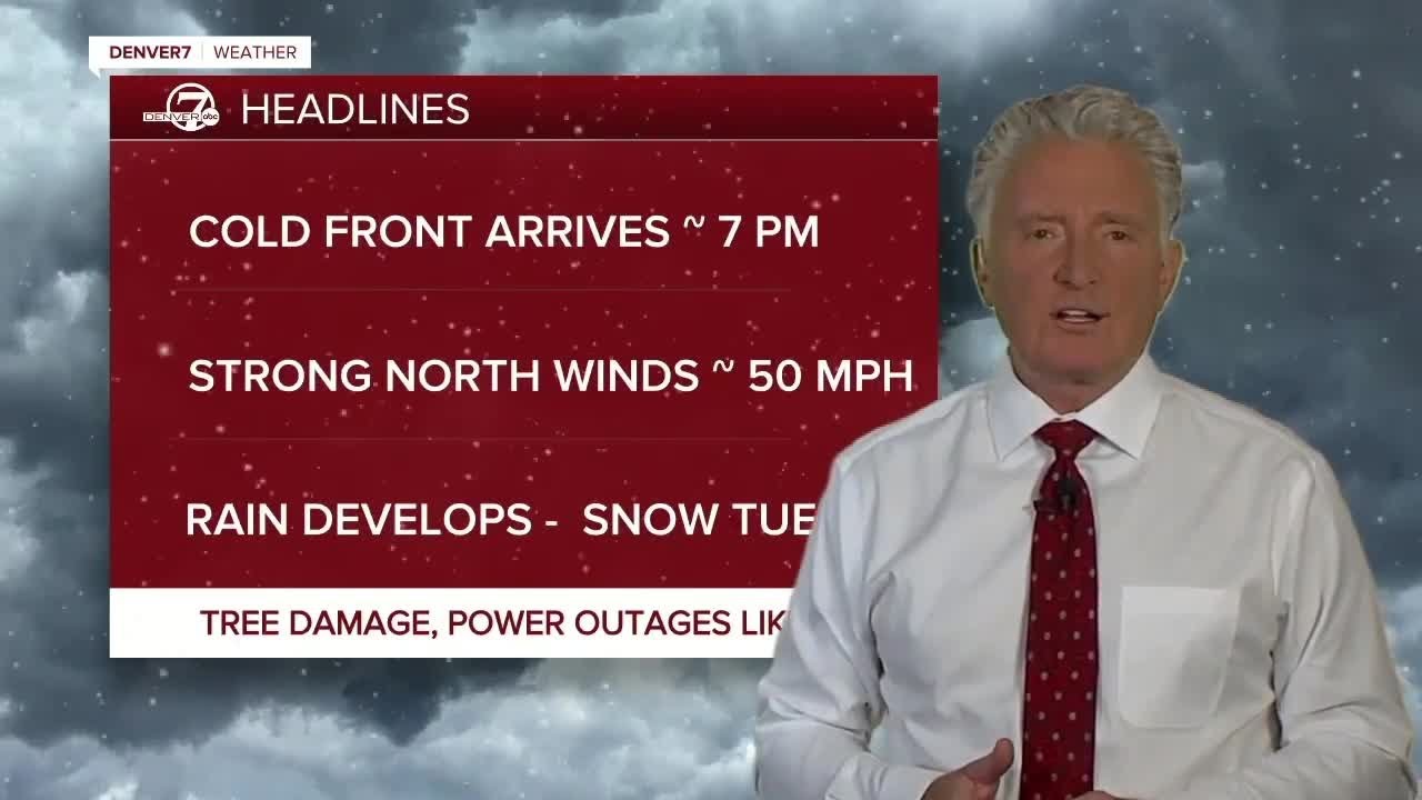 Colorado snow timeline: Cold front arrives around 7 PM - YouTube
