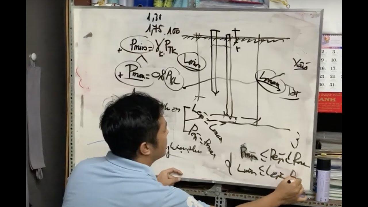 Cách chọn lực ép Pmax Pmin và Chiều sâu ép Lmax Lmin trong thi công ép đóng cọc BTCT - YouTube