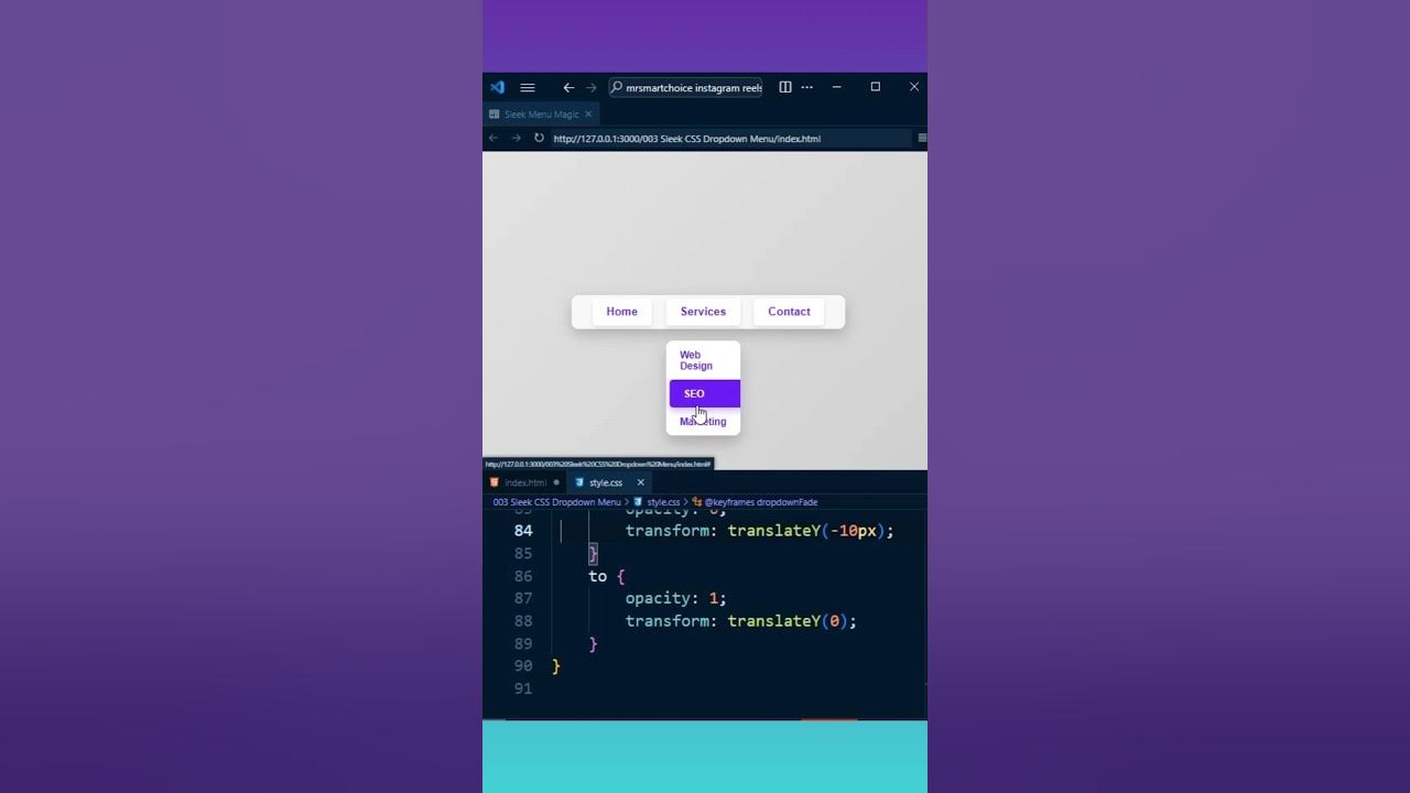 CSS Dropdown Menus: Stylish and Responsive #DropdownMenu #CSSAnimations ...