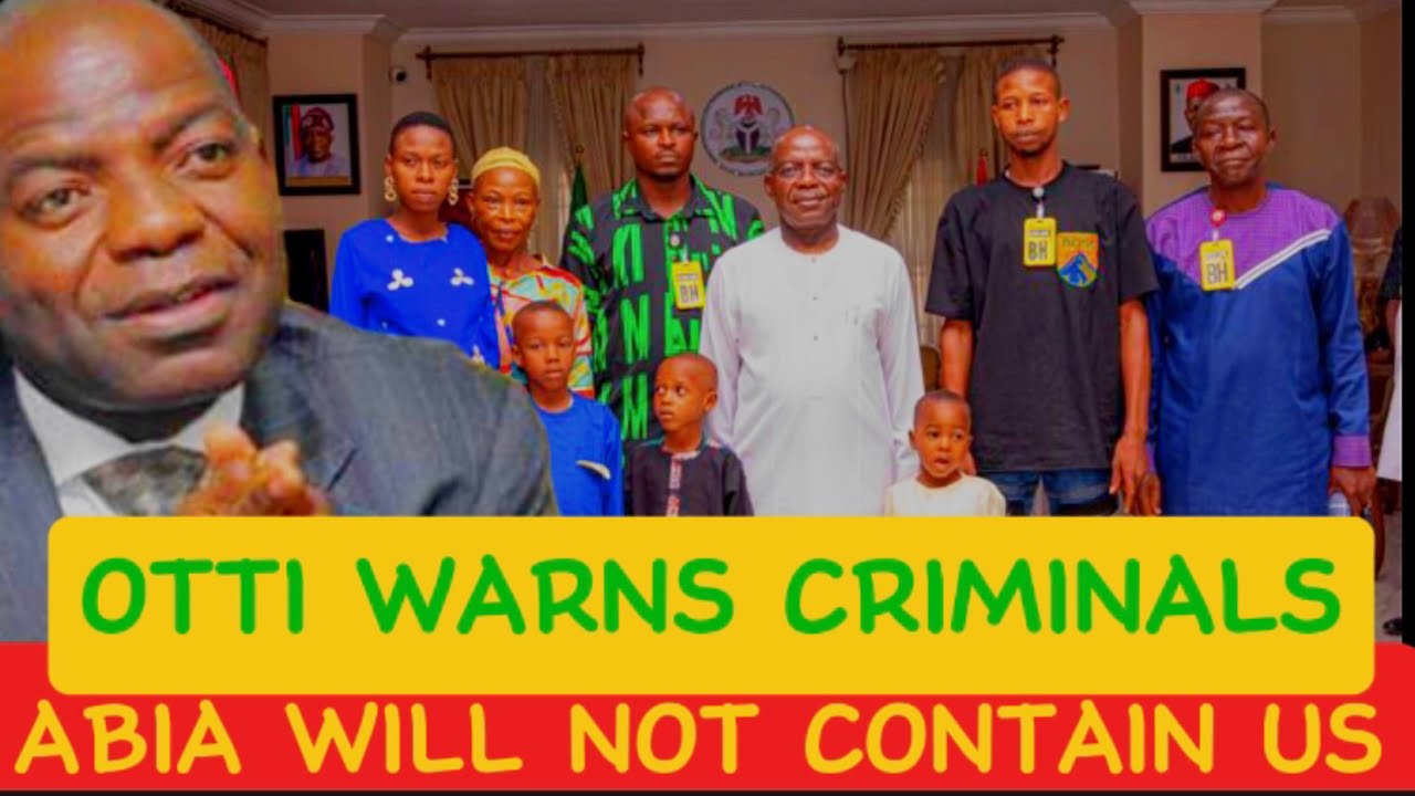 🔥BREAKING NEWS!! OTTI RECEIVES KIDNAPPED CHILDREN IN ABIA, WARNS ...
