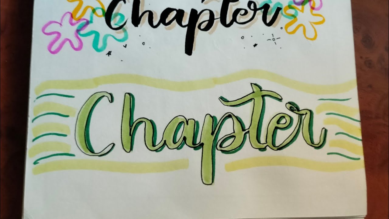 Chapter headings ideas| title decoration ideas 💡😊#trending #heading ...