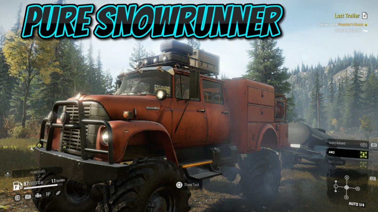 Lost Trailer .... Mission on Snowrunner - YouTube