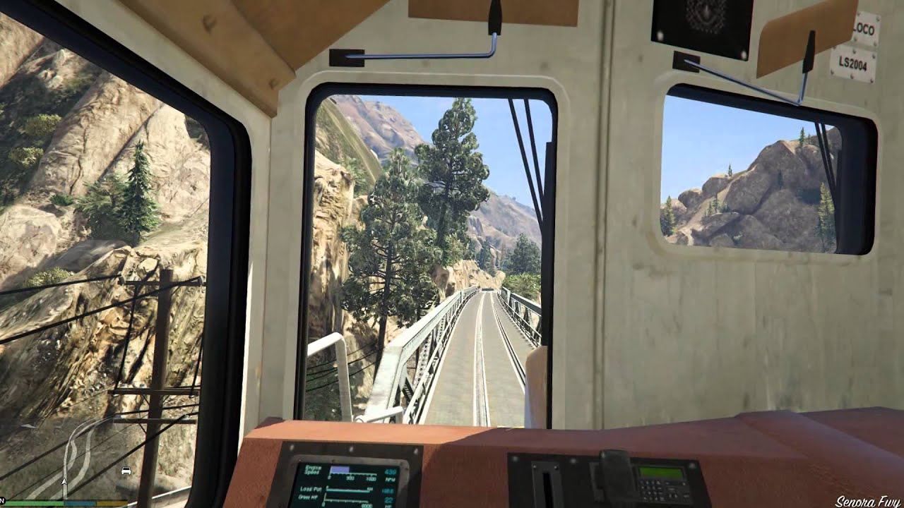 GTA 5 Driving the Freight Train - Daily Ride [HD] - YouTube