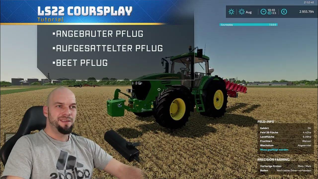 LS22 Pflügen Courseplay Tutorial #ls22 #fs22 #farmingsimulator22 #courseplay - YouTube