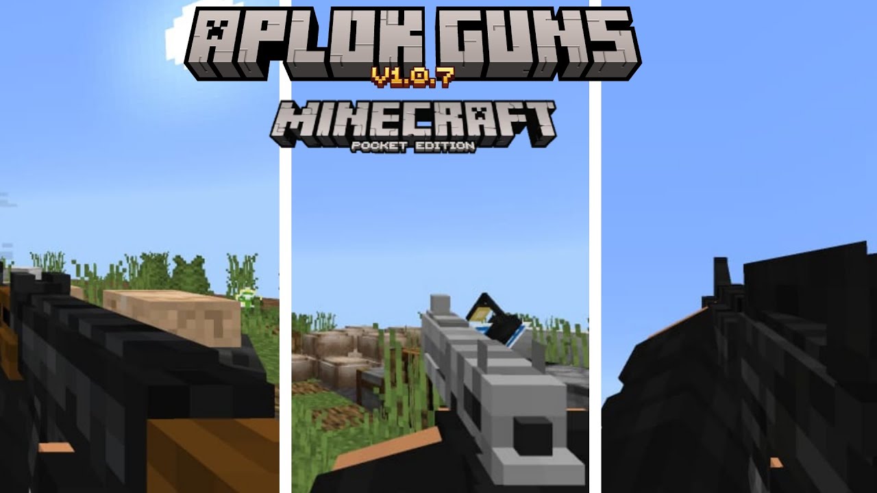 Addon Aplok Gun Minecraft pe 1.20 có công thức chế tạo | WingMC | - YouTube