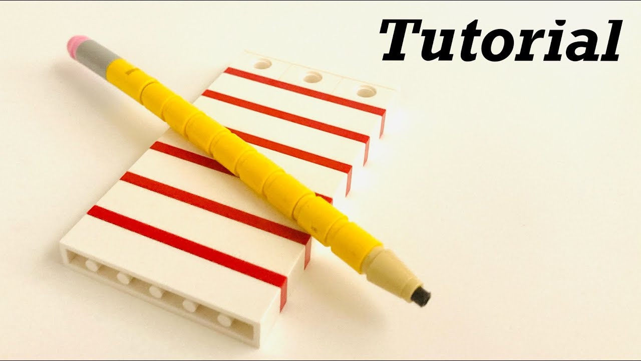 LEGO Paper and Pencil Tutorial - YouTube
