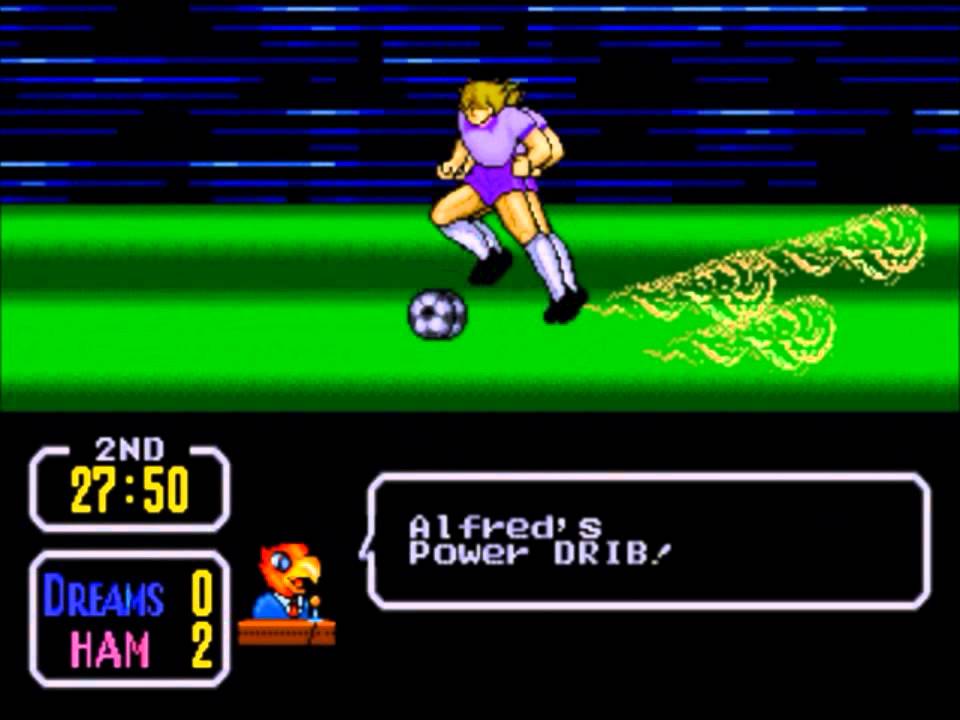 Playing Tecmo Cup Football Game Friendly Match - YouTube