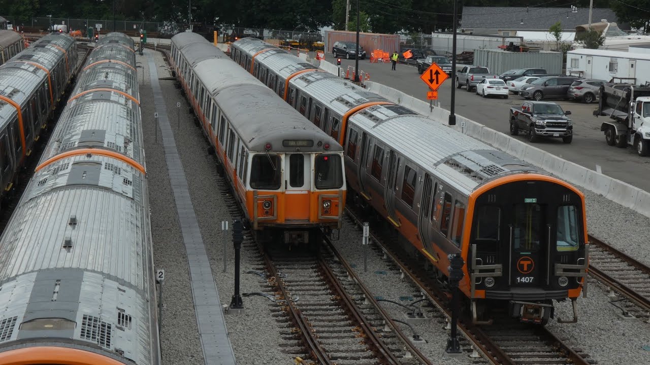 MBTA - A Look at Wellington Orange Line Yard 11/4/21 - YouTube