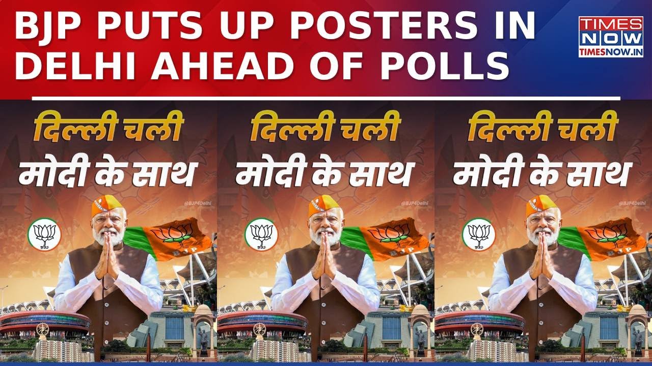 'Delhi Chali Modi Ke Sath': BJP Puts Up Posters Ahead Of PM's ...