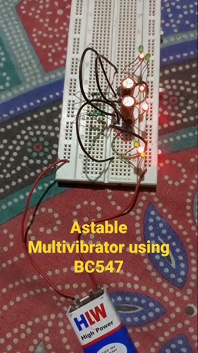astable multivibrator using Bc547 - YouTube