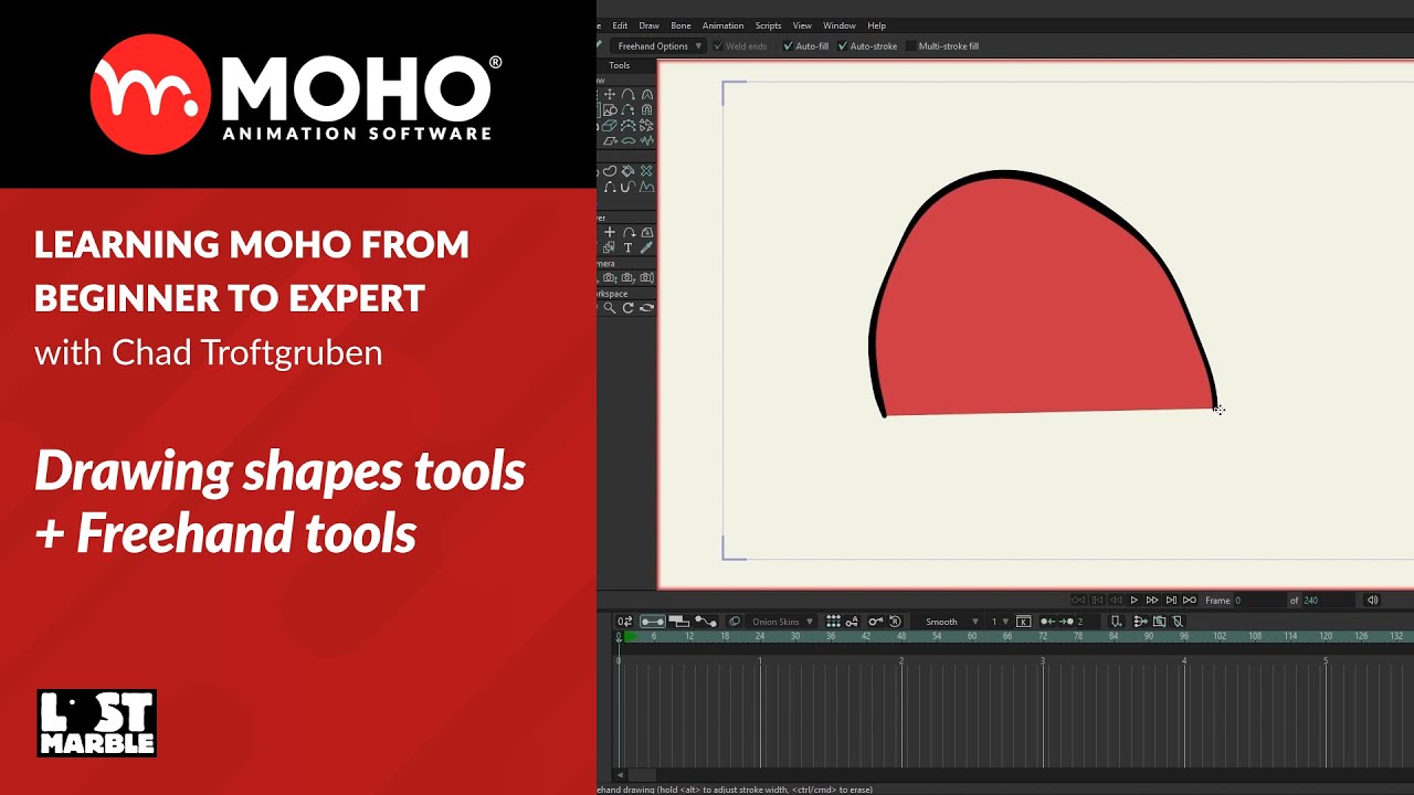 Part 16/38. Drawing shapes tools + Freehand tools - Learning Moho from beginner to expert - YouTube