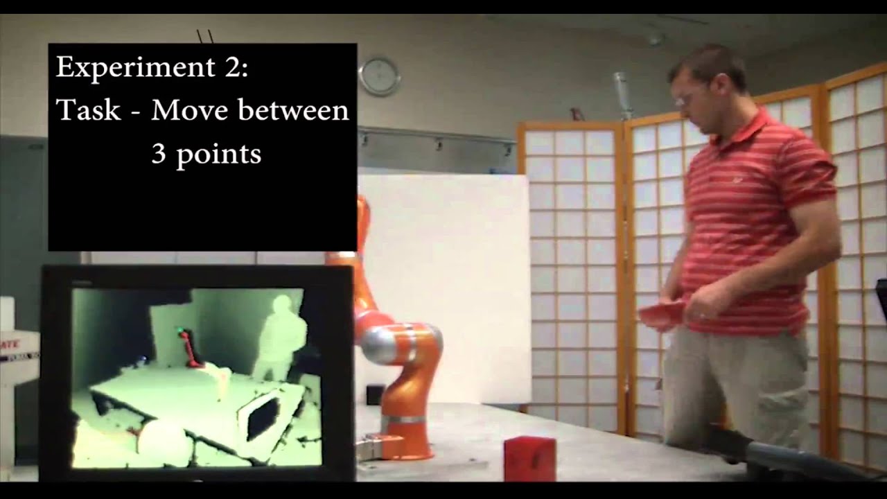 A depth space approach to human-robot collision avoidance - YouTube