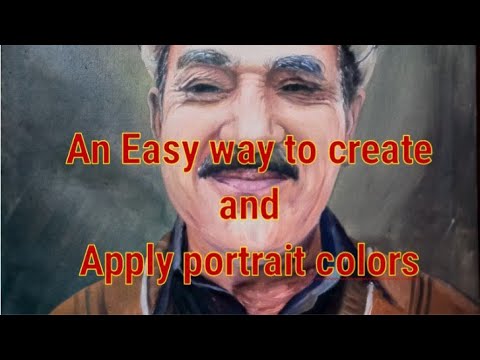 Portrait color mixing and application for beginners - YouTube