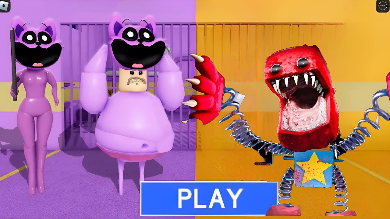 CATNAP GIRL VS BOXY BOO BARRY’S PRISON RUN | SCARY OBBY | ROBLOX # ...