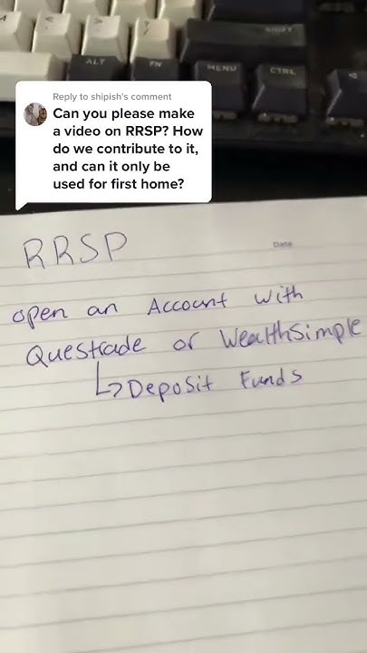 here is how the RRSP works and how you can open an account - YouTube