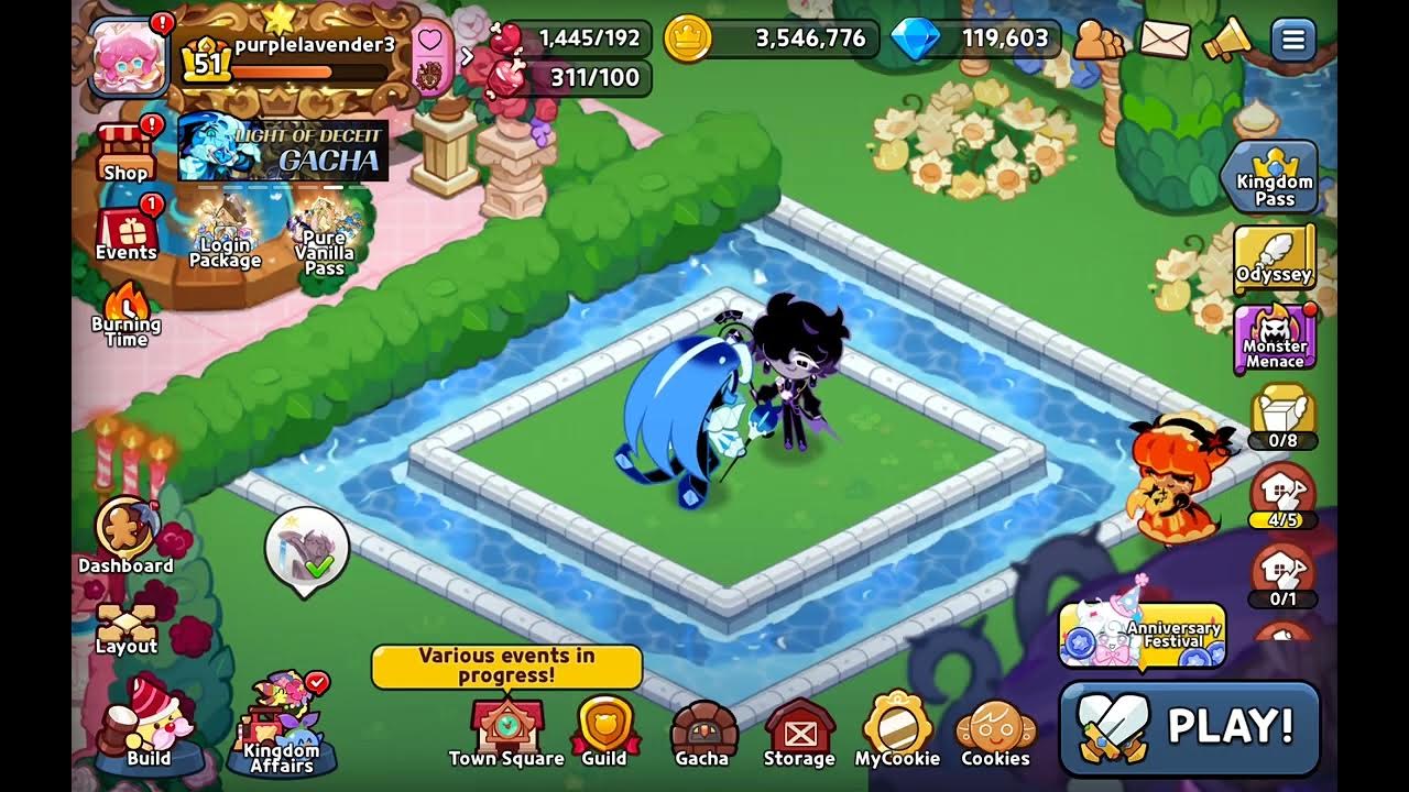 Shadow milk cookie and black sapphire cookie interaction cookie run Kingdom - YouTube