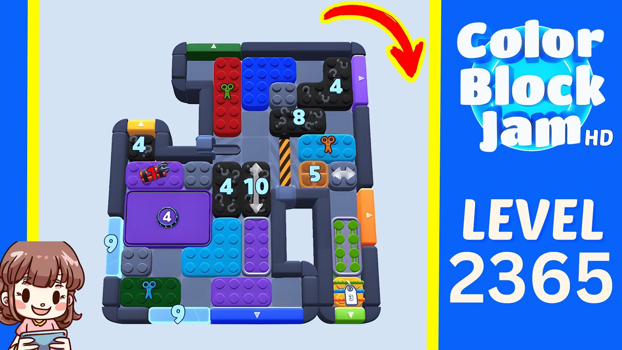 Color Block Jam Level 1455 (2365) Solution Walkthrough - YouTube