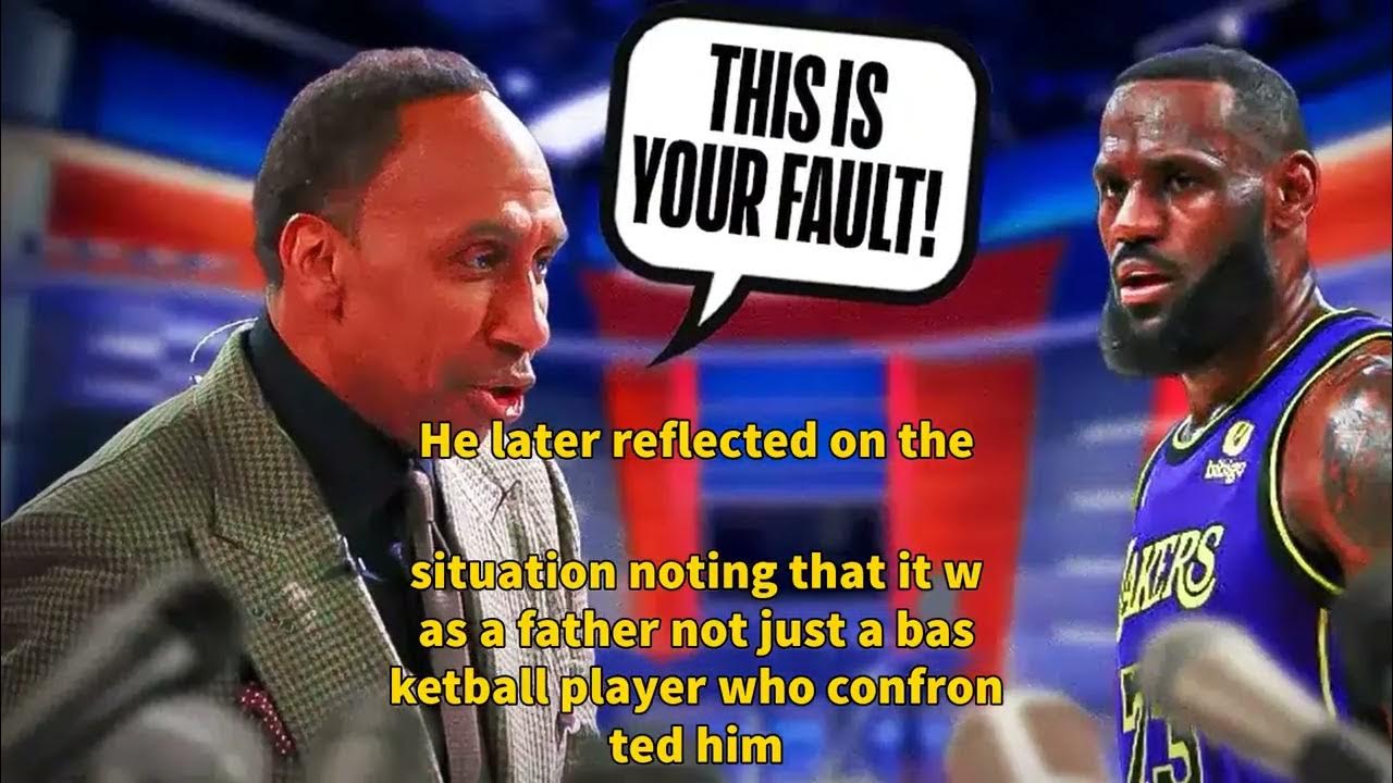 Basketball- Stephen A. Smith Calls LeBron's Confrontation 'Weak' Over Bronny Comments - YouTube