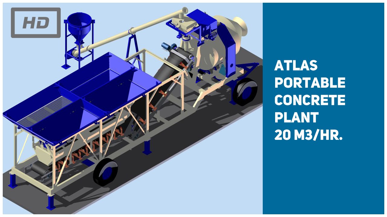Portable Concrete Plant - YouTube