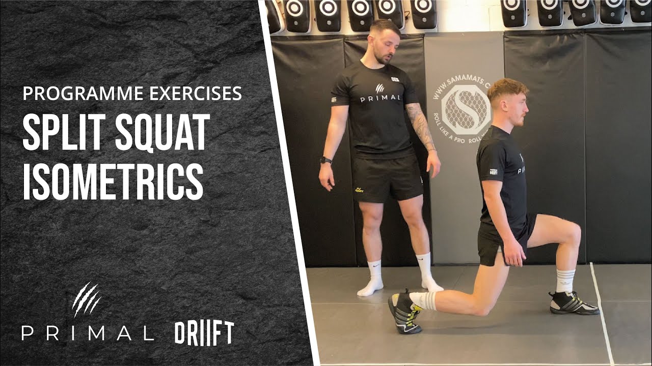 Split Squat Isometrics | Primal | Programme Exercises - YouTube
