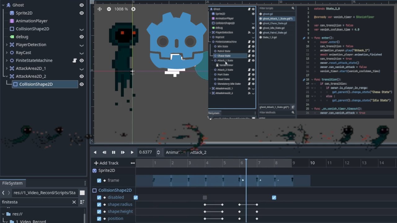 Godot 4 Platformer Boss AI Series - Part 8: Vanishing & Dashing Enemy ...
